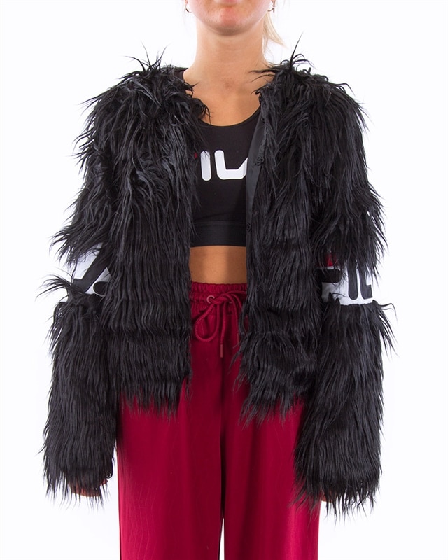 FILA Fleur Fur Jacket | 684619-002 | Svart | Kläder | Footish